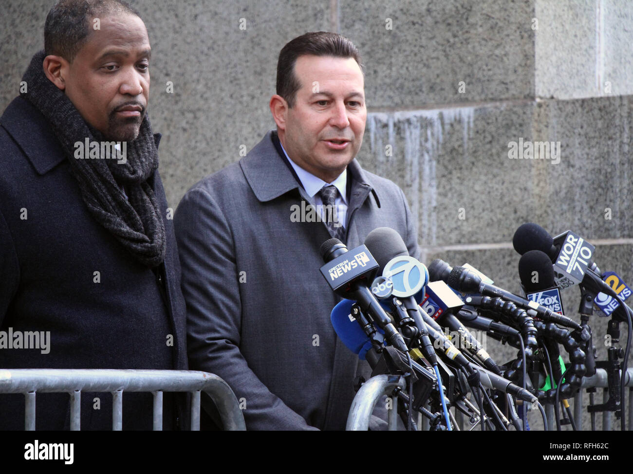 New York, NY, USA. 25th Jan, 2019. Ronald Sullivan and Jose Baez ...