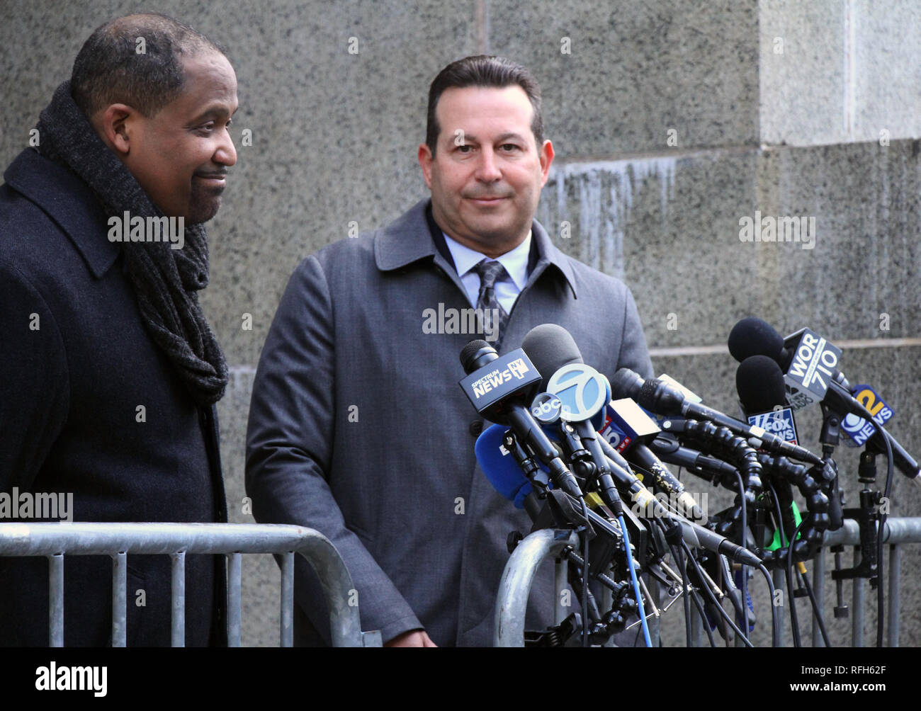 New York, NY, USA. 25th Jan, 2019. Ronald Sullivan and Jose Baez ...