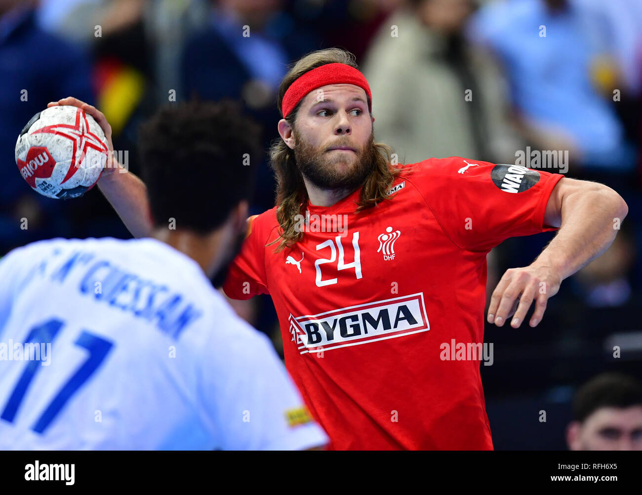 Hamburg, Germany. 25th Jan, 2019. Handball: WM, France - Denmark, final ...