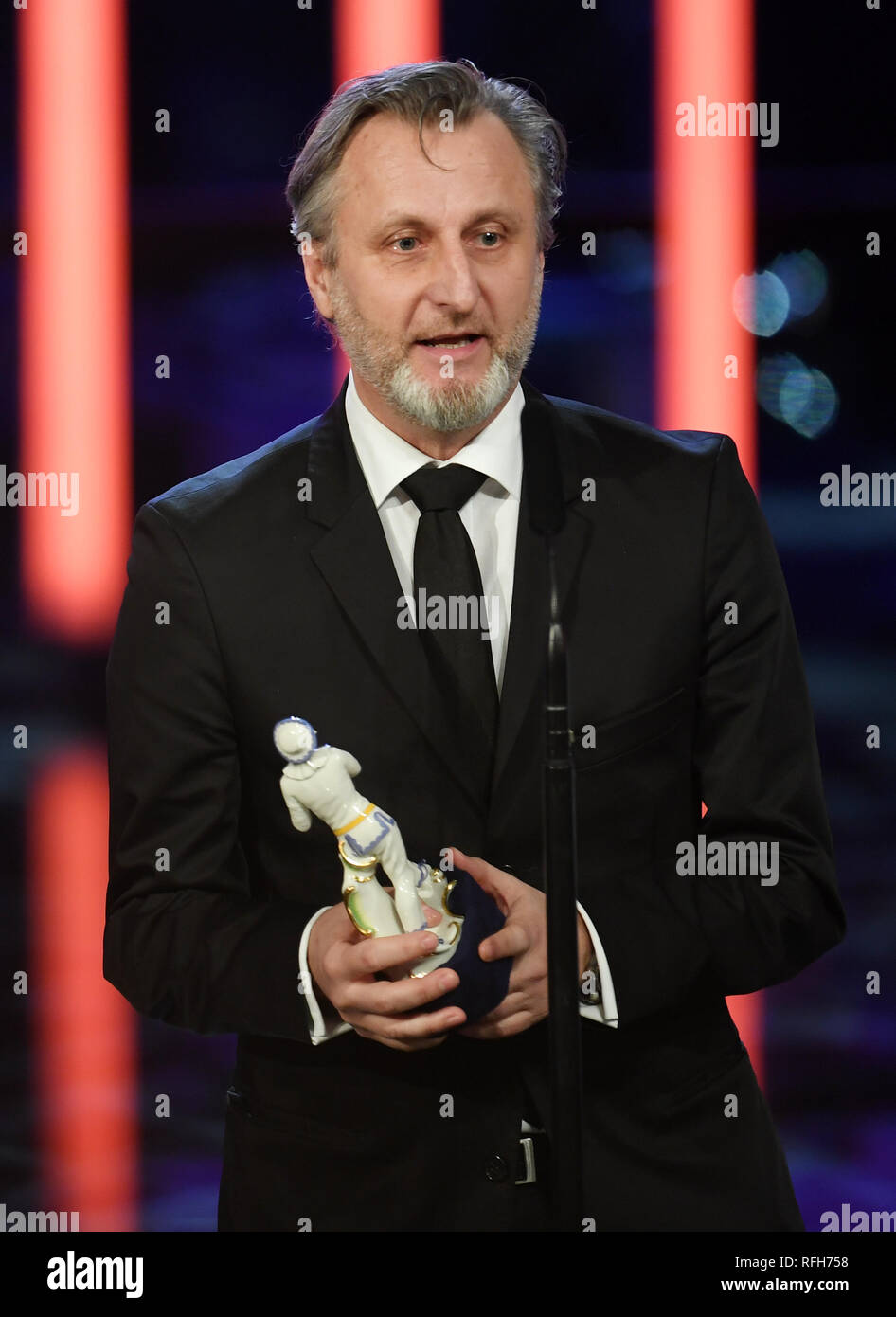 25 January 2019, Bavaria, München: Robert Marciniak, producer, receives ...