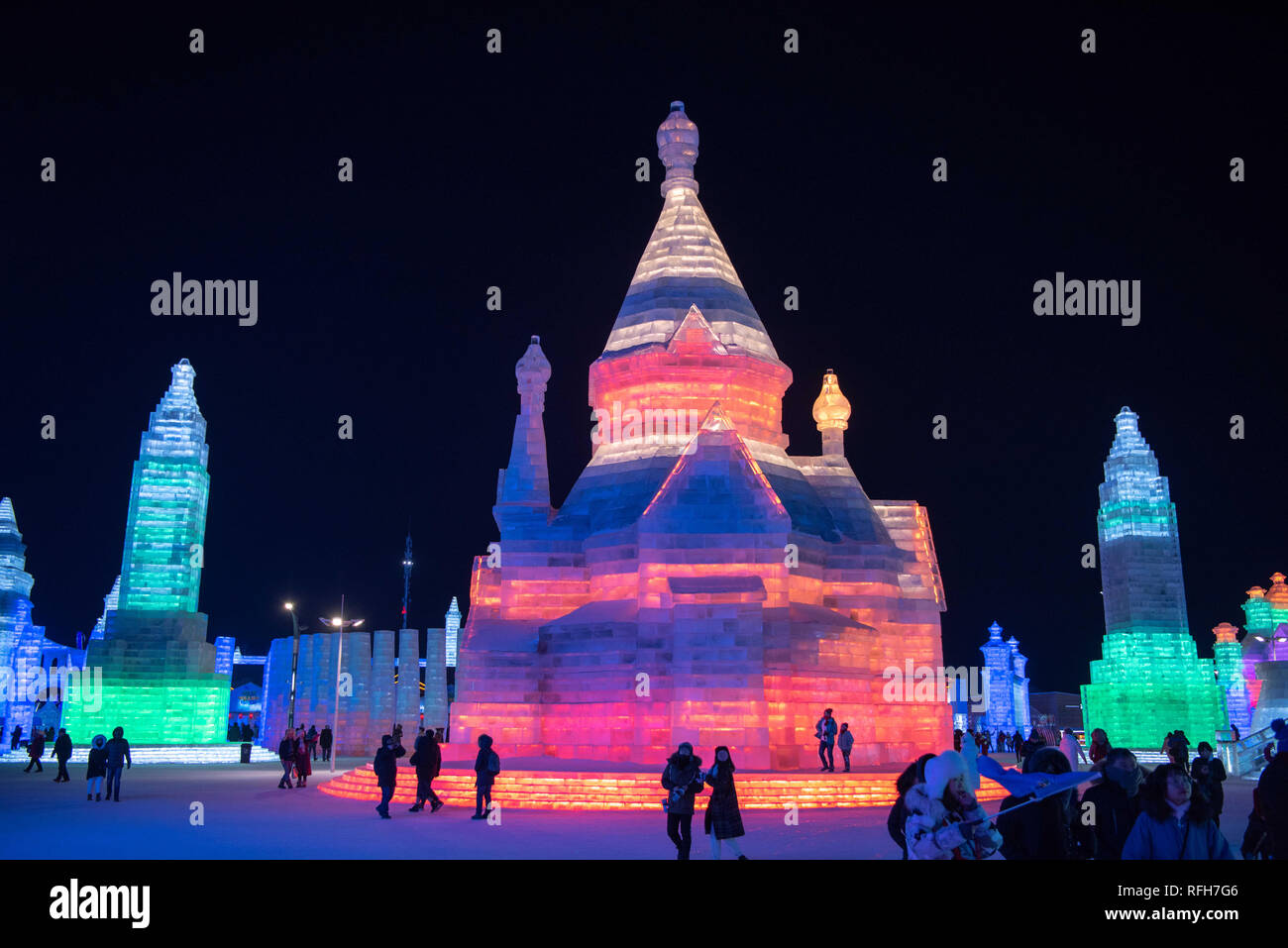 Harbin, Harbin, China. 26th Jan, 2019. Harbin, CHINA-Ice sculptures at ...