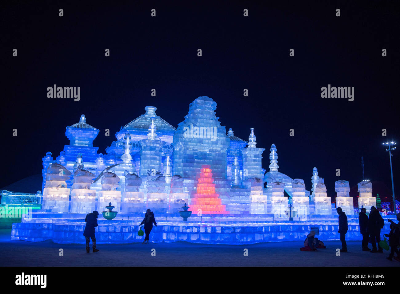 Harbin, Harbin, China. 26th Jan, 2019. Harbin, CHINA-Ice sculptures at ...