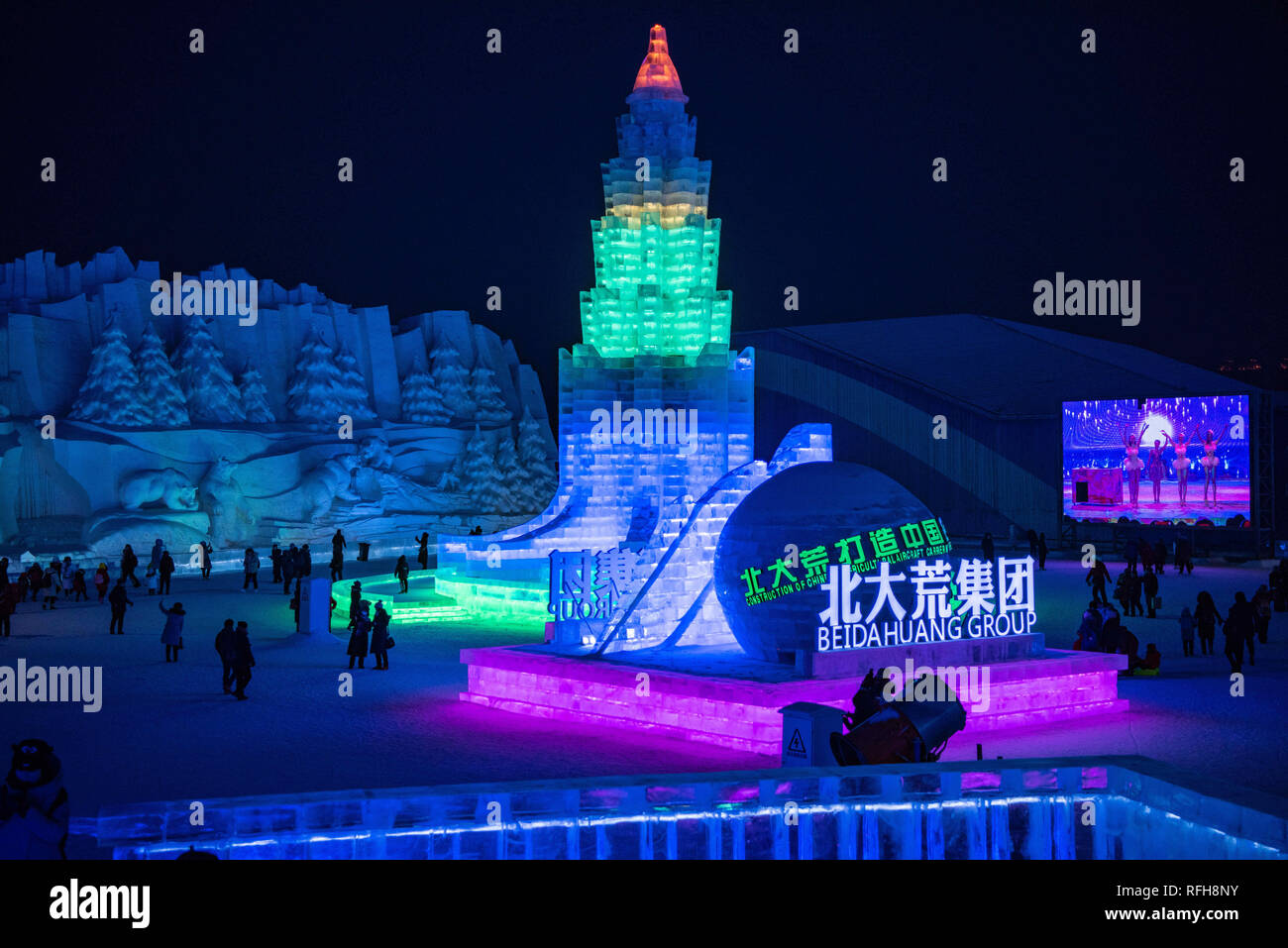 Harbin, Harbin, China. 26th Jan, 2019. Harbin, CHINA-Ice sculptures at ...