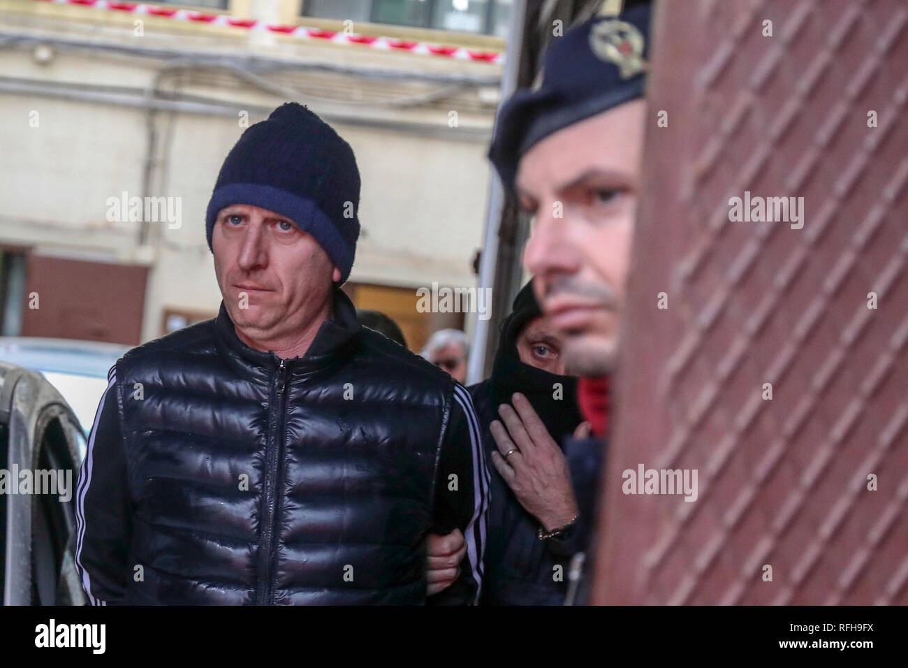 Palermo, Giuseppe Serio arrested by the Flying Squad during the anti ...