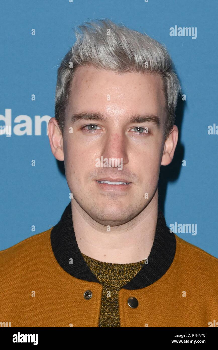 Park City, Utah, USA. 25th January 2019. Mitchell Travers attends the ...