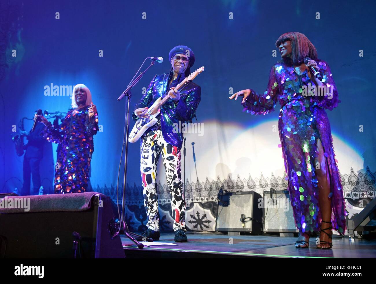 Duluth, GA, USA. 25th Jan, 2019. Kimberly Davis, Nile Rodgers, Folami ...