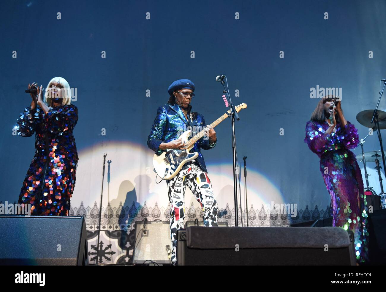 Duluth, GA, USA. 25th Jan, 2019. Kimberly Davis, Nile Rodgers, Folami ...