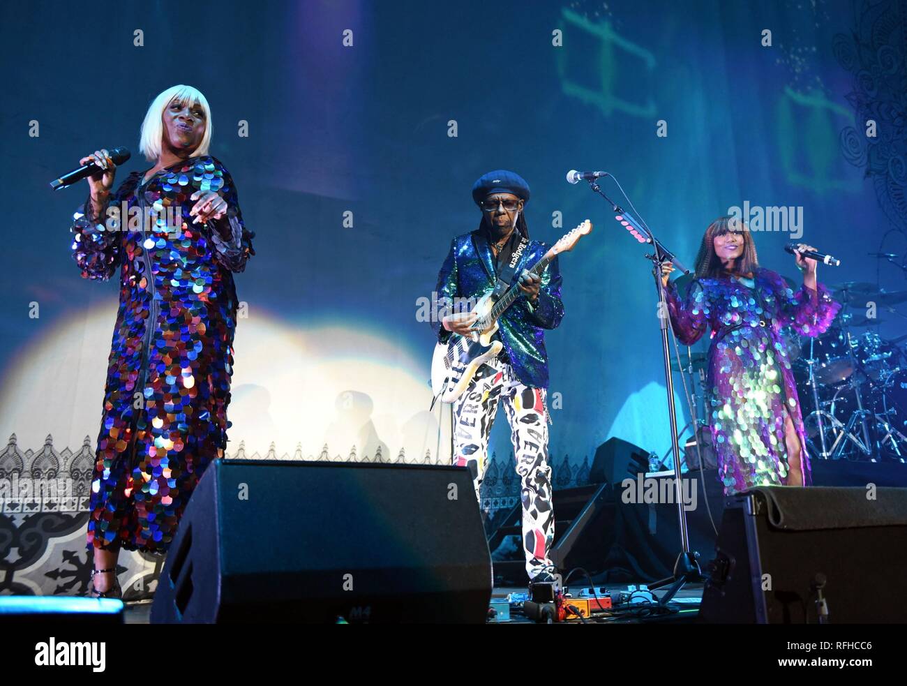 Duluth, GA, USA. 25th Jan, 2019. Kimberly Davis, Nile Rodgers, Folami ...