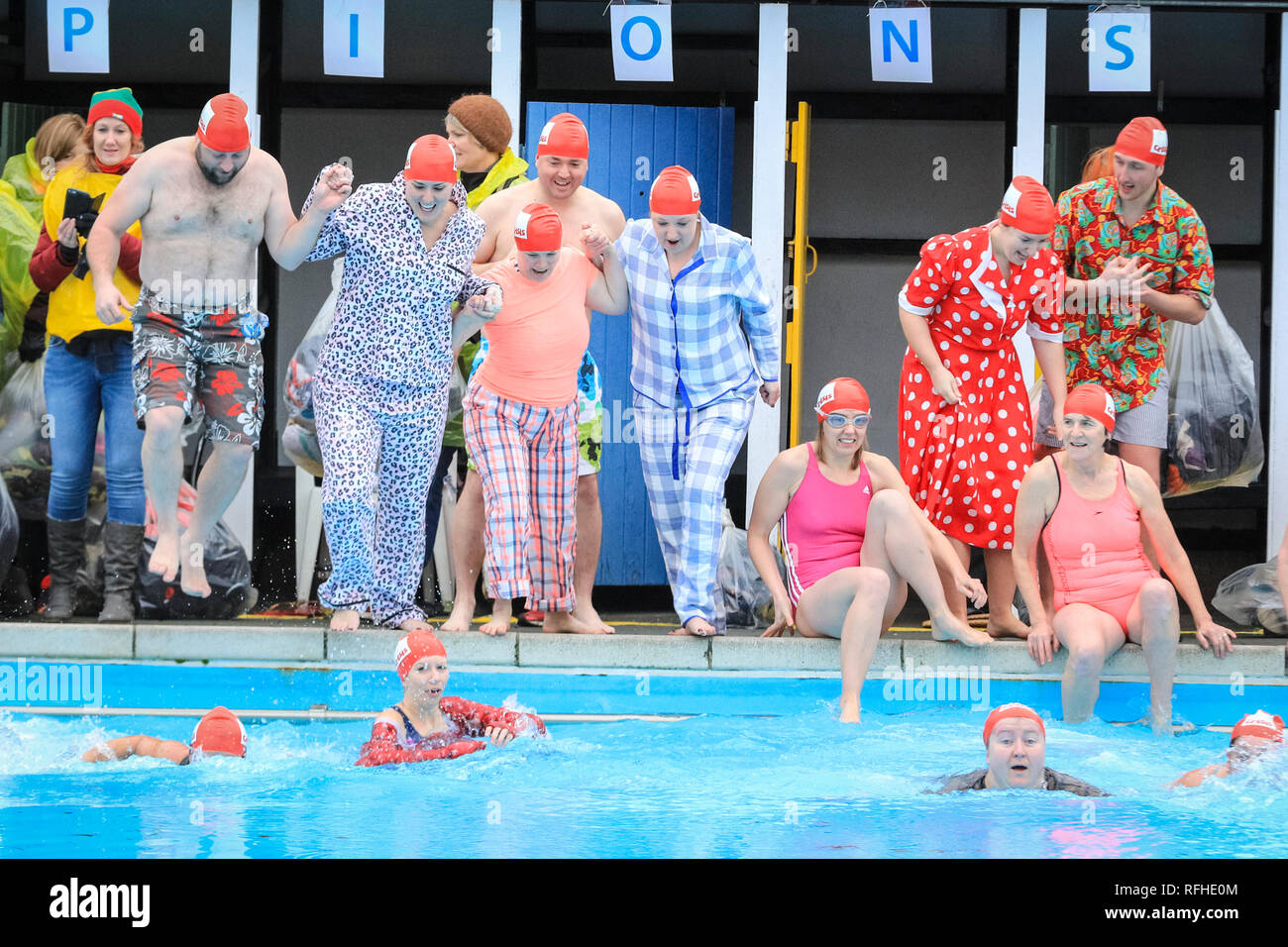 Reluctant swimmer hi-res stock photography and images - Alamy