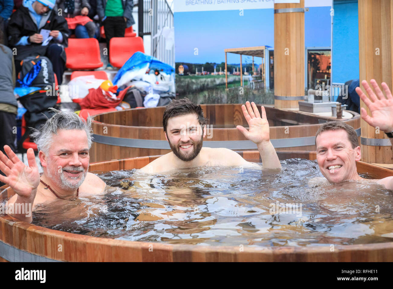 Woman hot tub england hi-res stock photography and images - Alamy