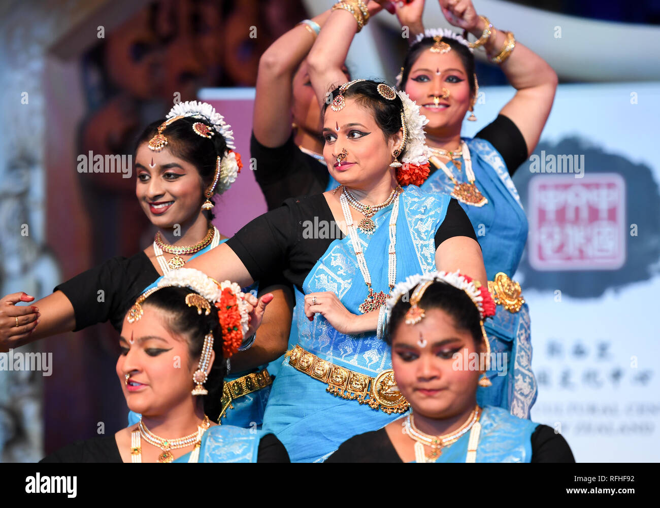 Wellington, New Zealand. 26th January 2019. Artists from Indian ...