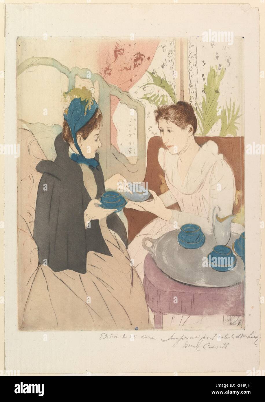 Mary cassatt five o'clock tea hi-res stock photography and images - Alamy