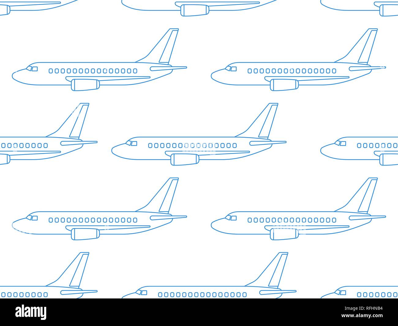Aeroplane side view Stock Vector Images - Alamy