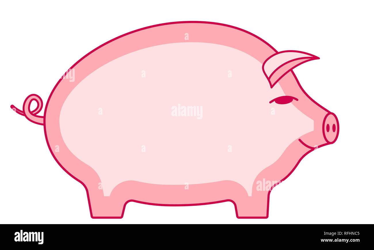 Illustration of the cartoon pig Stock Vector Image & Art - Alamy