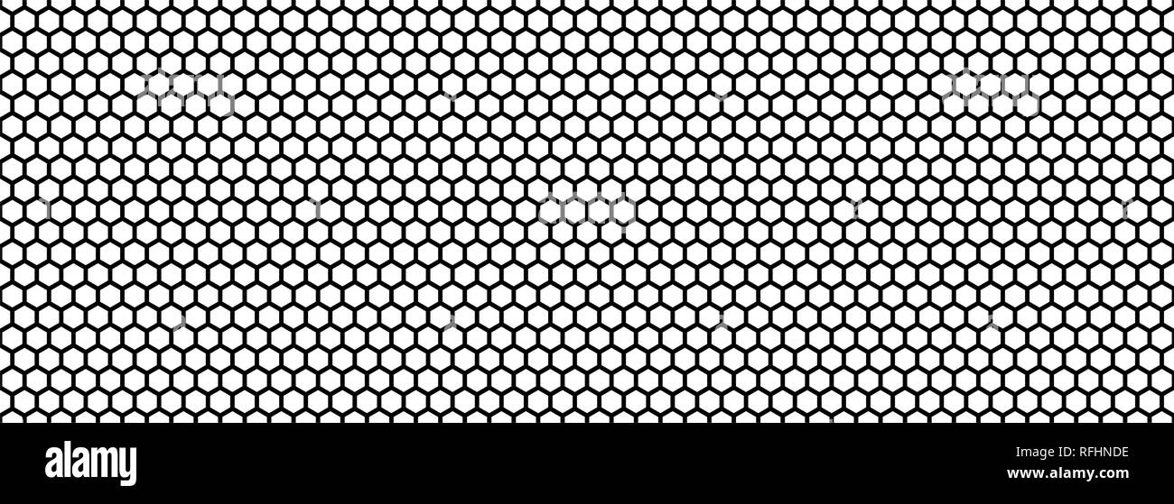 Seamless pattern of the black hexagonal netting Stock Vector Image & Art - Alamy