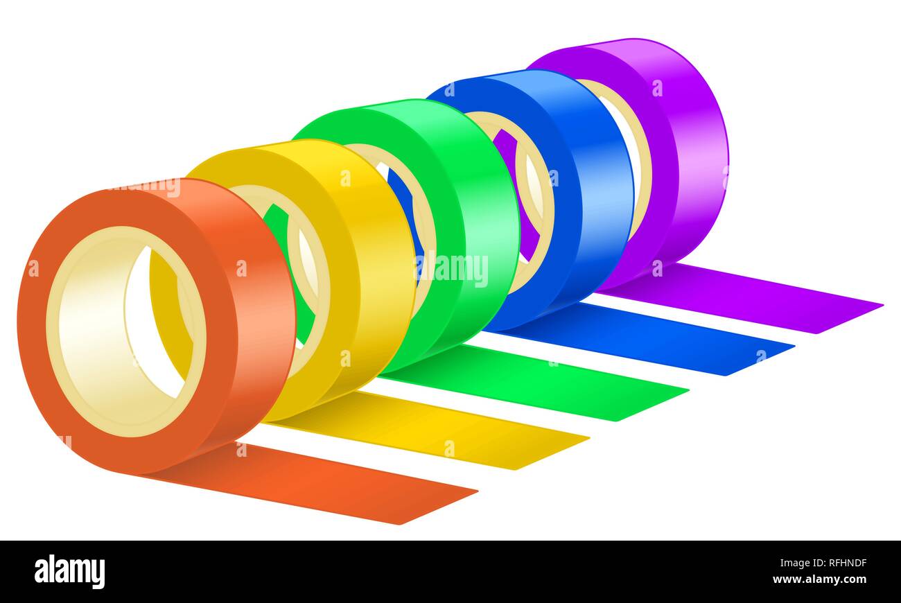 Illustration of the ribbon roll set Stock Vector Image & Art - Alamy