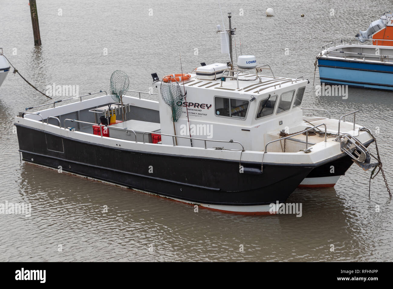 Osprey fishing boat, Minehead Stock Photo - Alamy