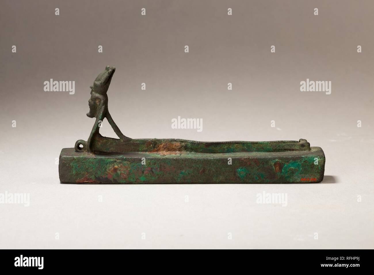 Atum as a human-headed cobra surmounting a box for an animal mummy MET ...