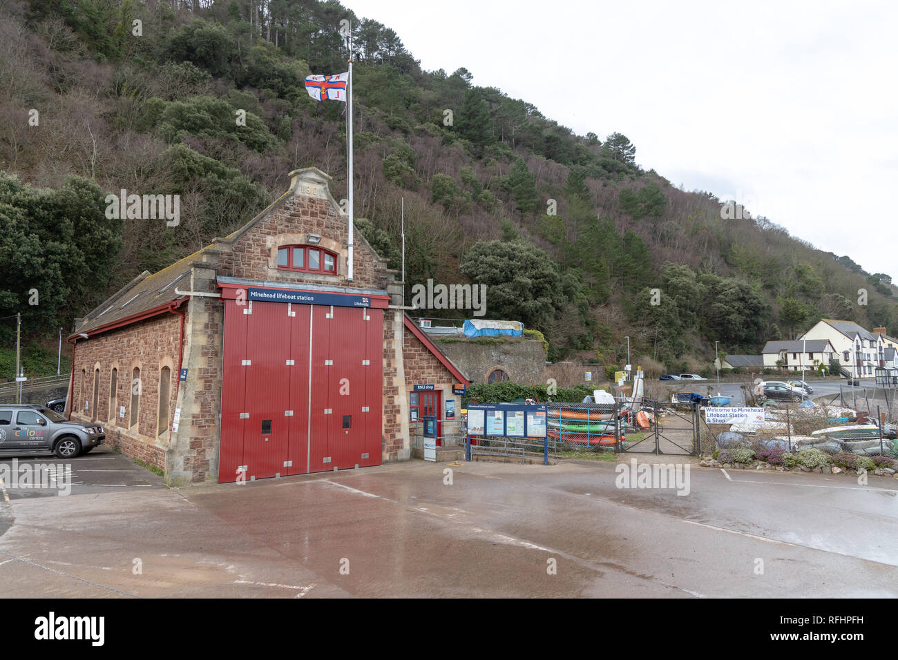 RNLI Lifeboat Station, Minehead Stock Photo - Alamy