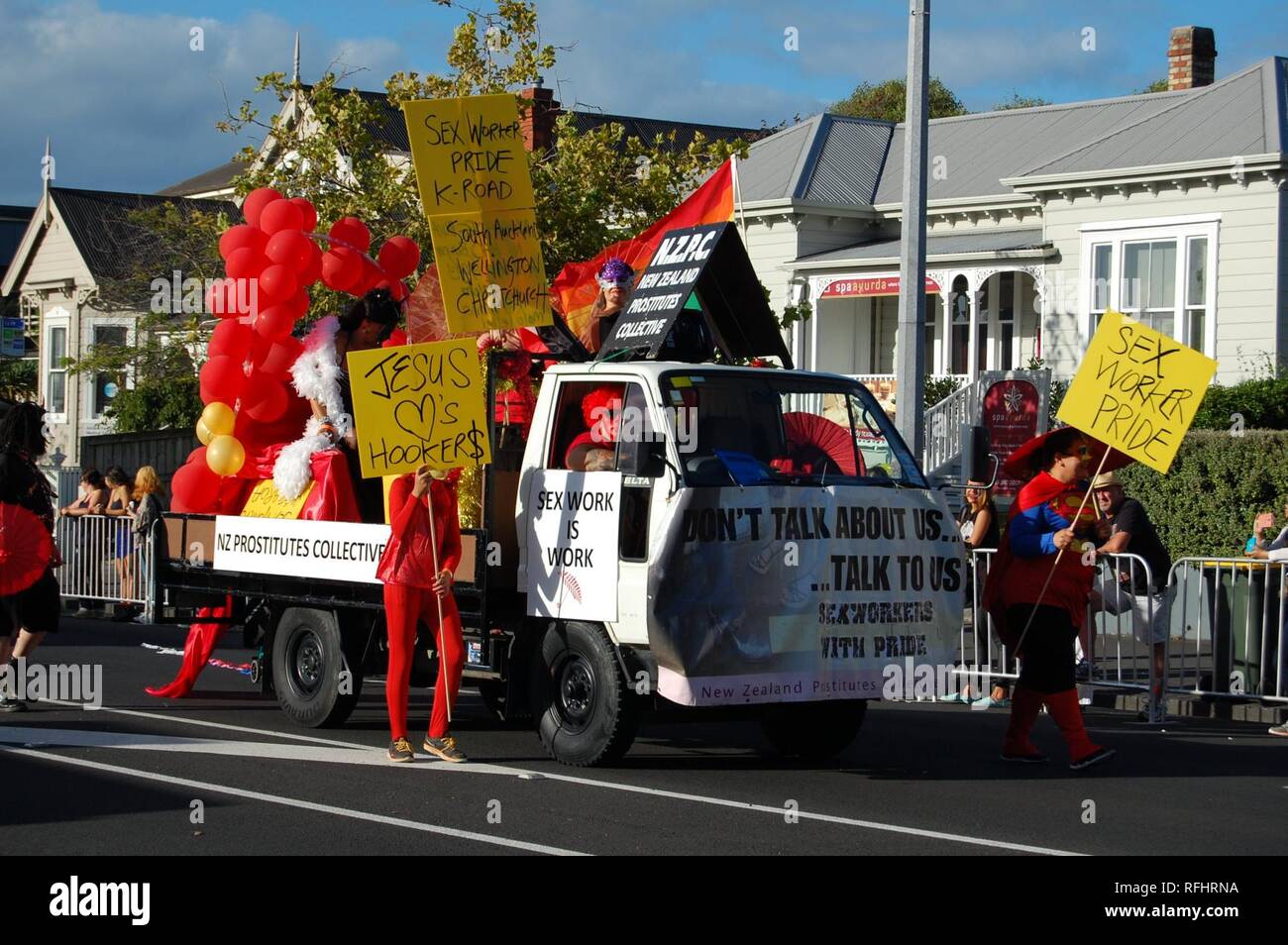 Auckland pride parade 2016 9 Stock Photo - Alamy