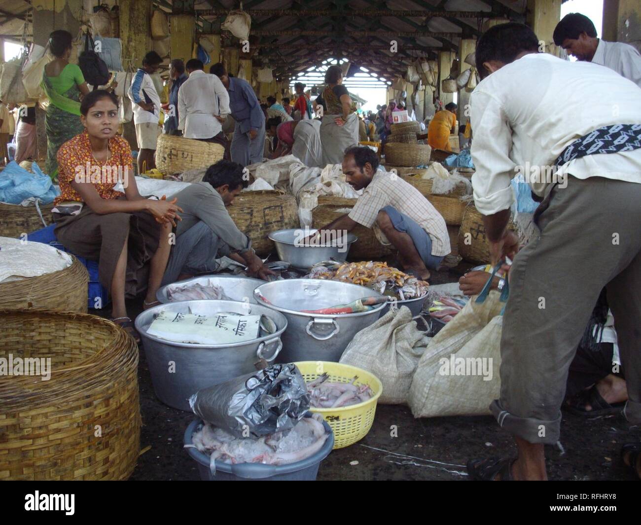 Auctioning of fish at 'Sassoon Dock' in Mumbai Stock Photo - Alamy