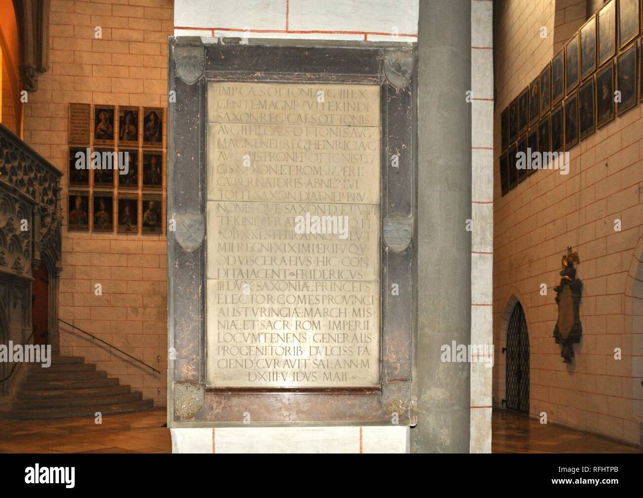 Augsburg Dom Gedenktafel Otto III Stock Photo - Alamy