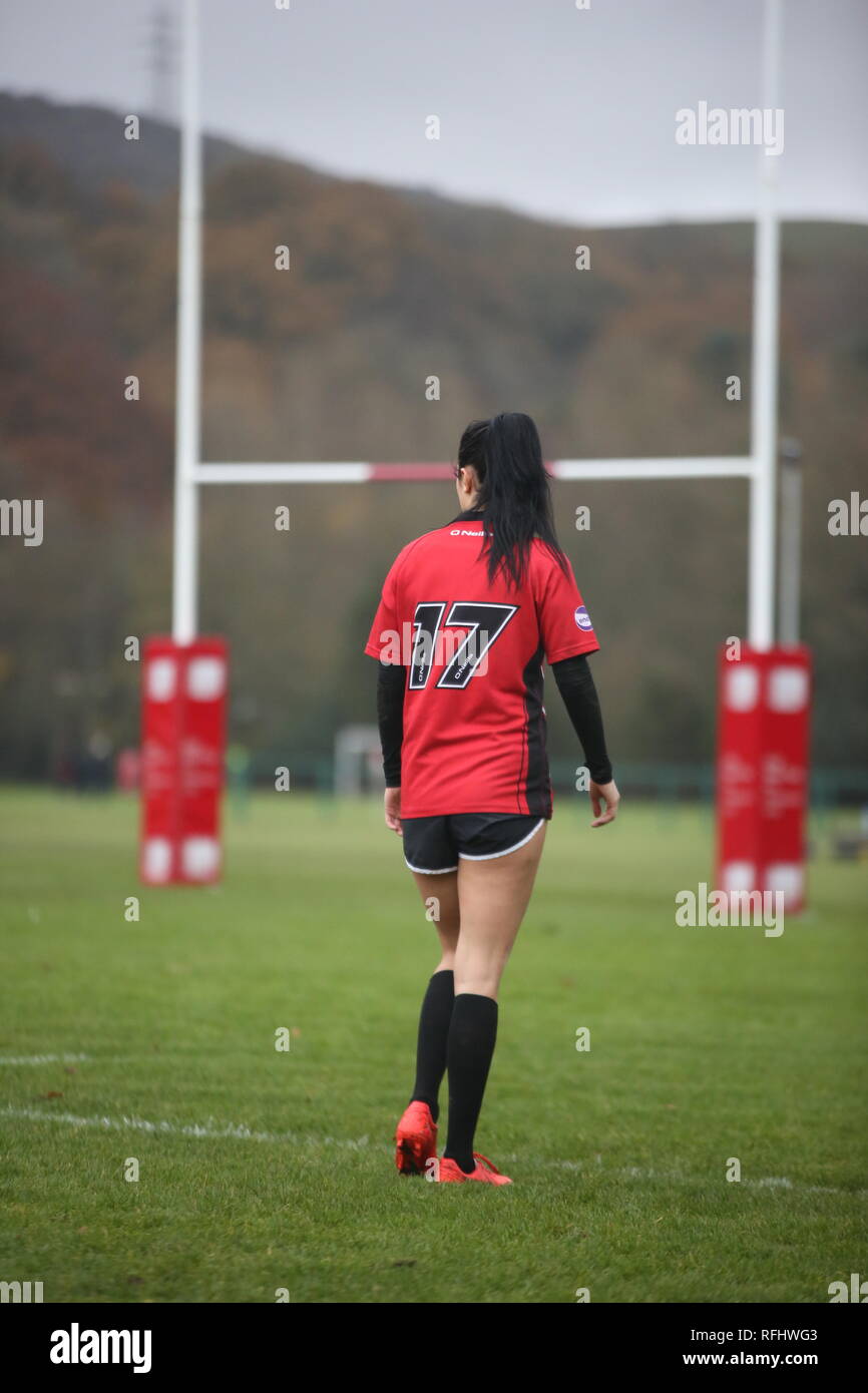 Rugby girl tackle hi-res stock photography and images - Alamy