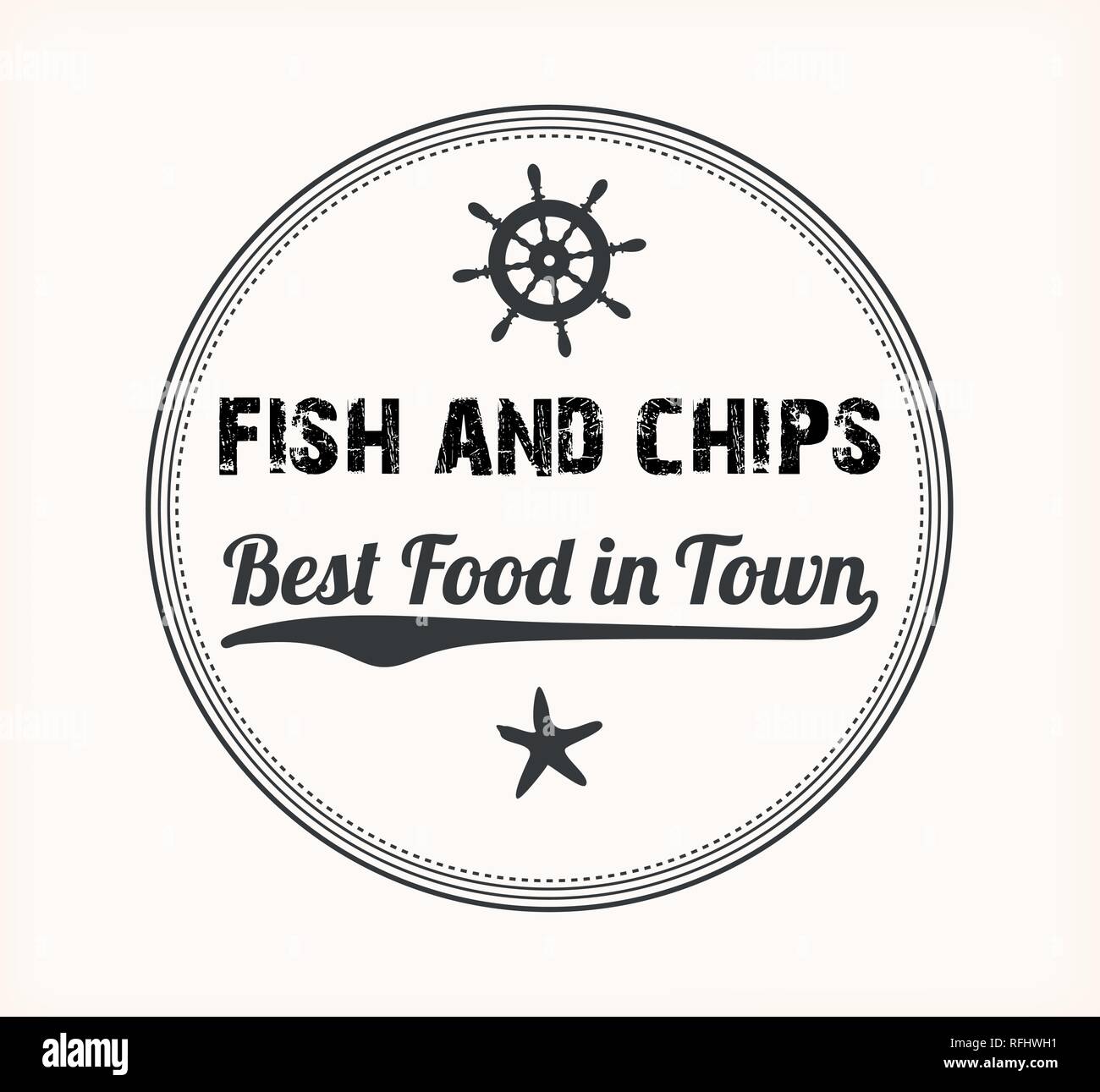 Retro fish and chips hi-res stock photography and images - Alamy