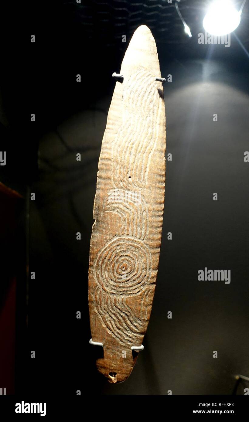 Australian Aboriginal message stick, c. 1912 - Etnografiska museet ...