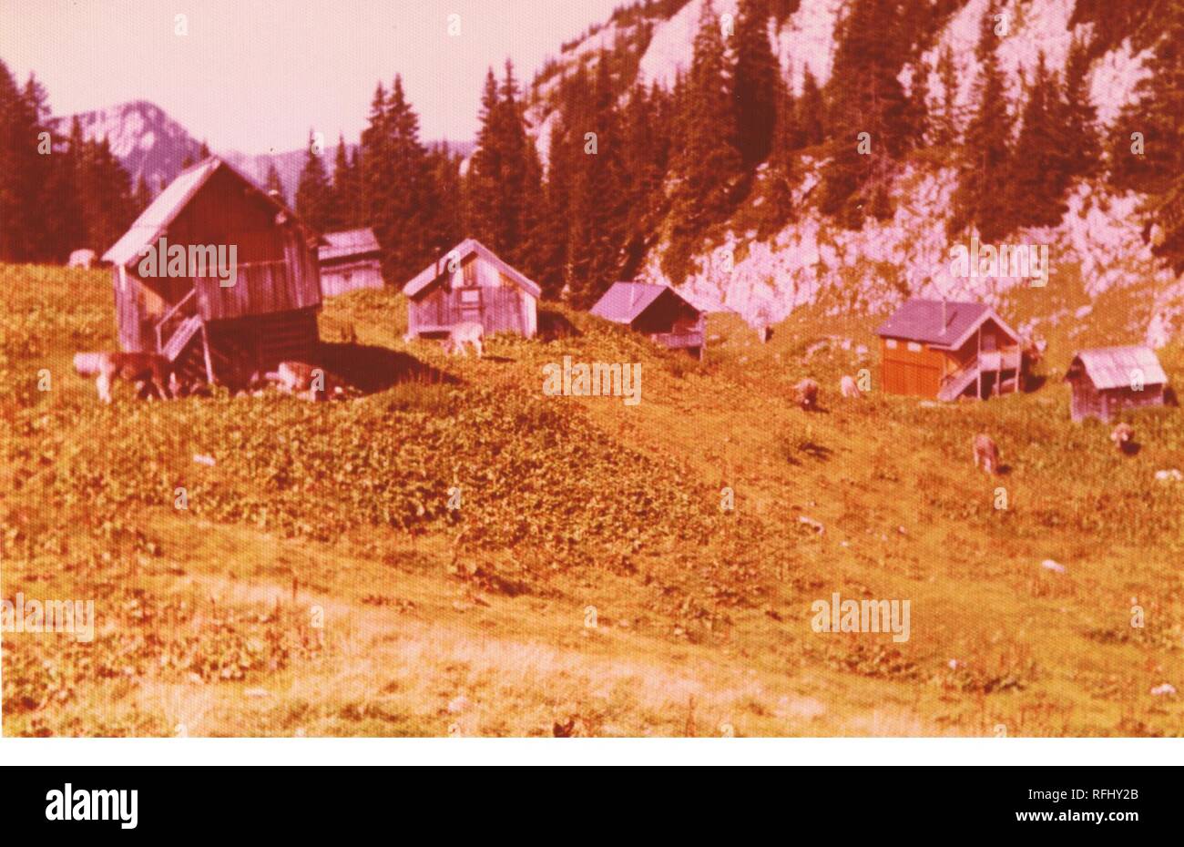 Austria Moutain Huts Bad Aussee 2 1978 Stock Photo - Alamy