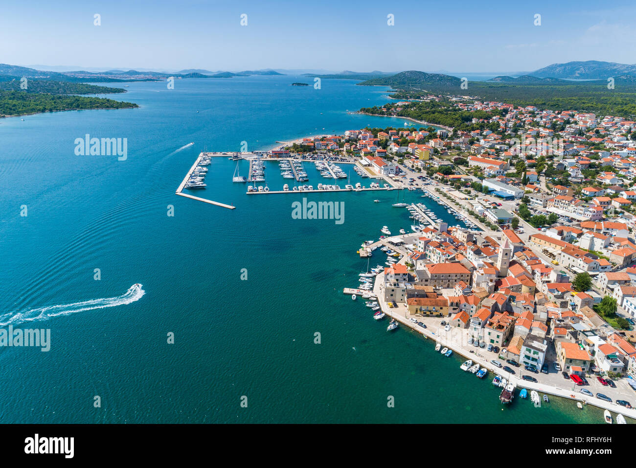 Adriatic town pirovac waterfront hi-res stock photography and images ...