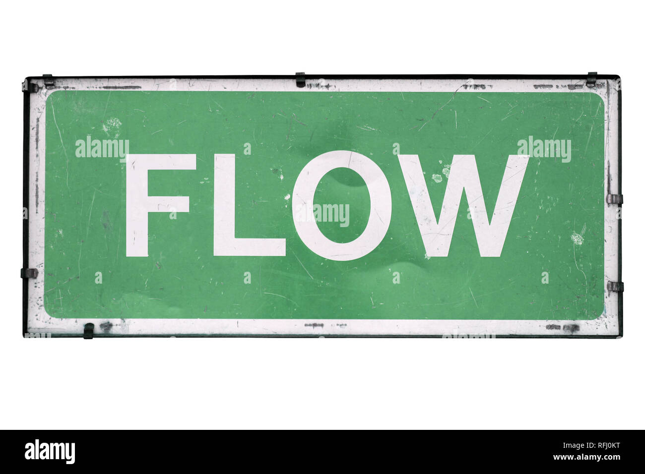 Damaged traffic sign Cut Out Stock Images & Pictures - Alamy