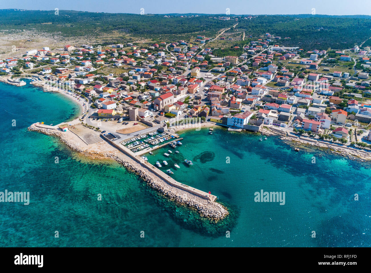 Razanac village harbour hi-res stock photography and images - Alamy