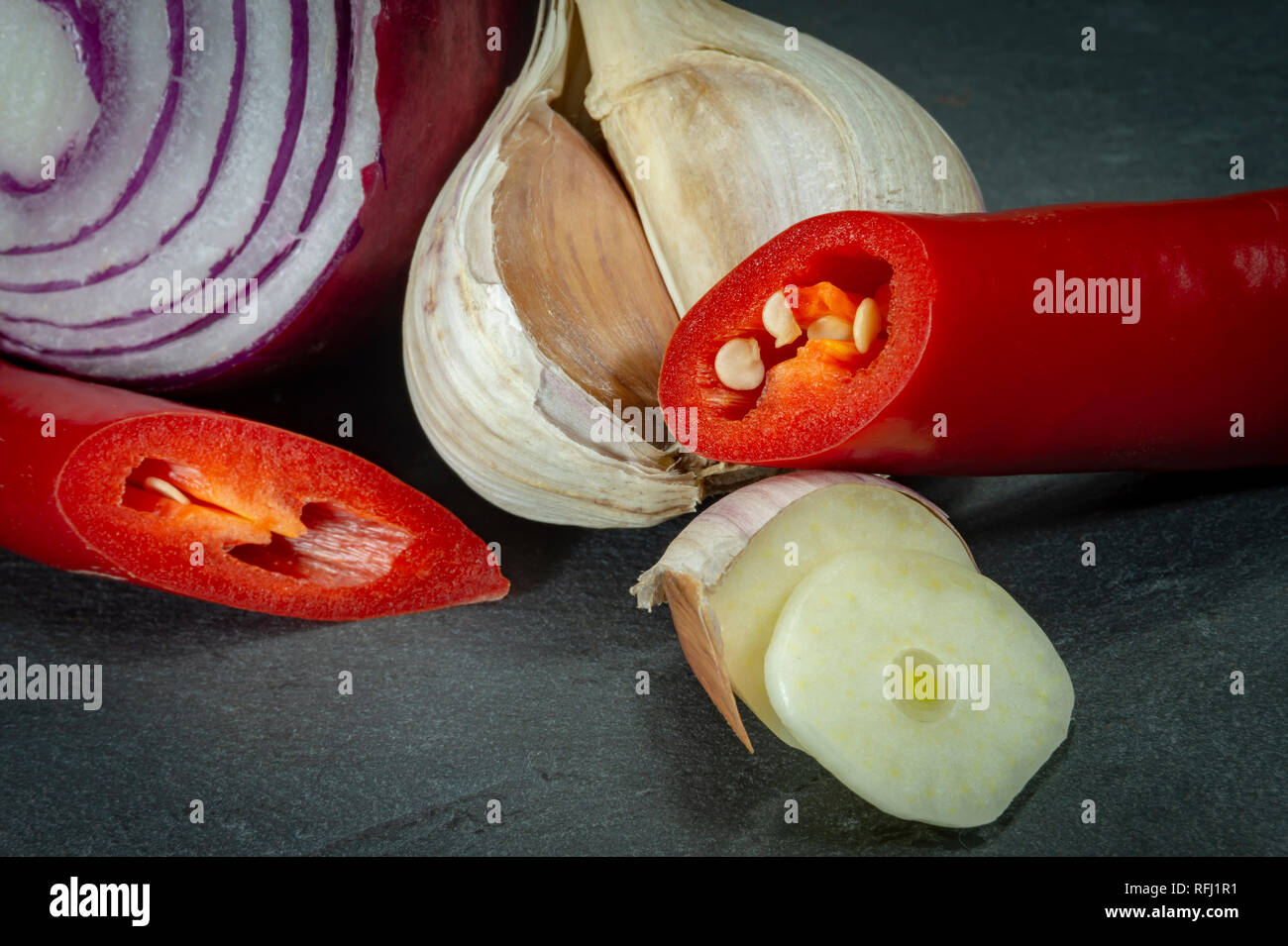 Chilli slice hi-res stock photography and images - Alamy