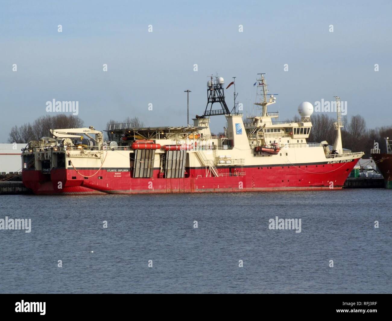 Atlantic Explorer at IJmuiden 01feb08 p1 Stock Photo - Alamy