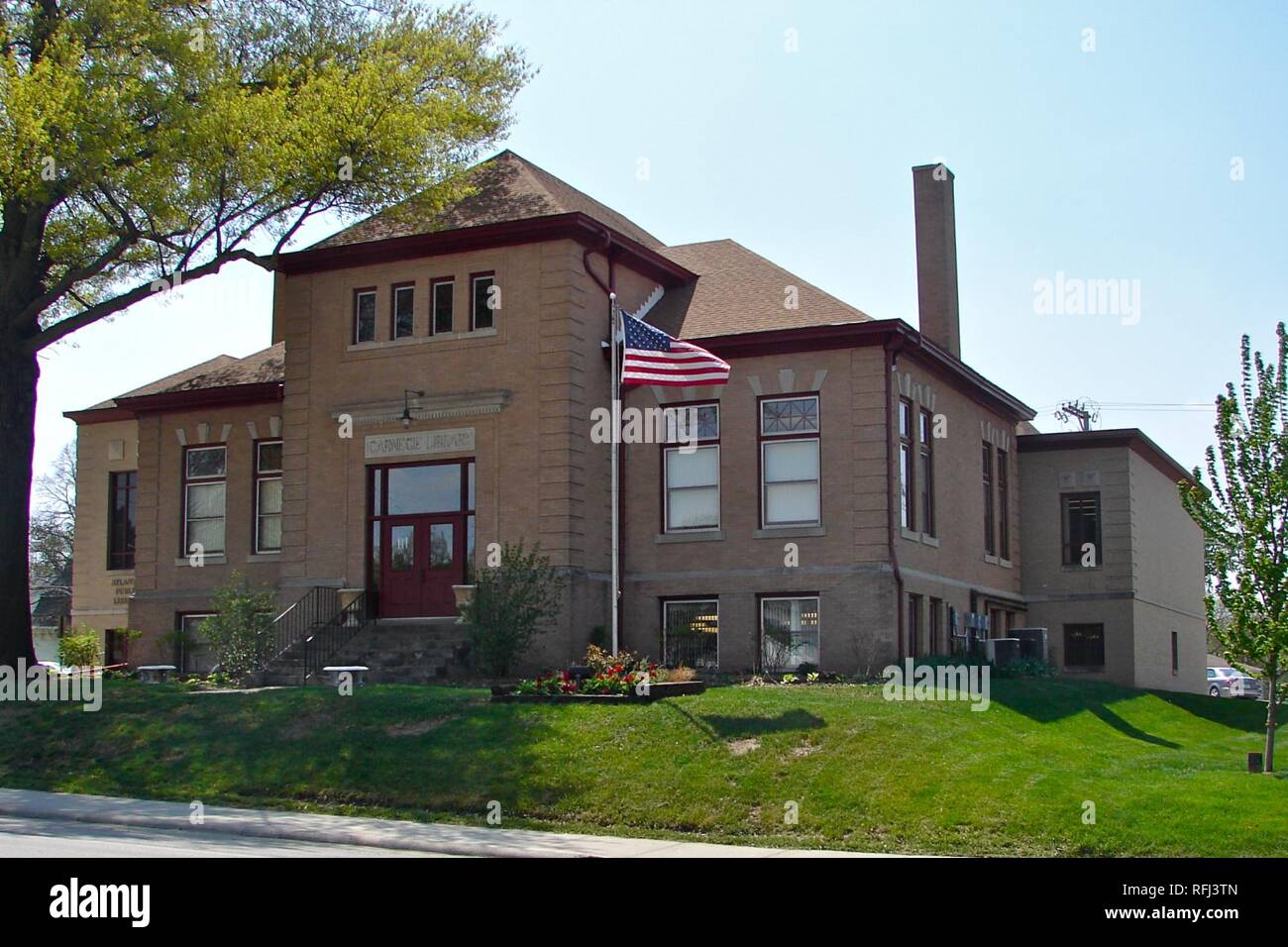 Atlantic IA Carnegie Lib Stock Photo - Alamy