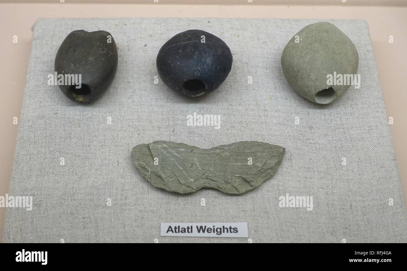 Atl-atl weights - Early Archaic collection Stock Photo - Alamy