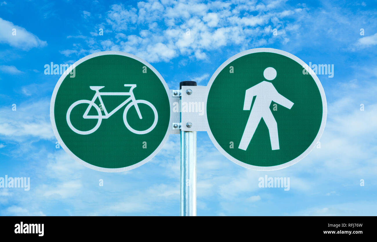 Shared bicycle pedestrian path hi-res stock photography and images - Alamy