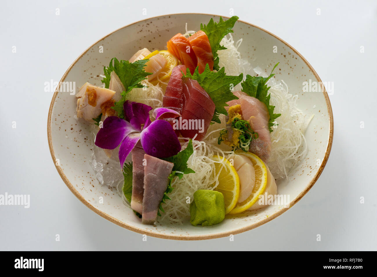 Gourmet Sushi and Seafood against a Clean White Background Perfect for ...
