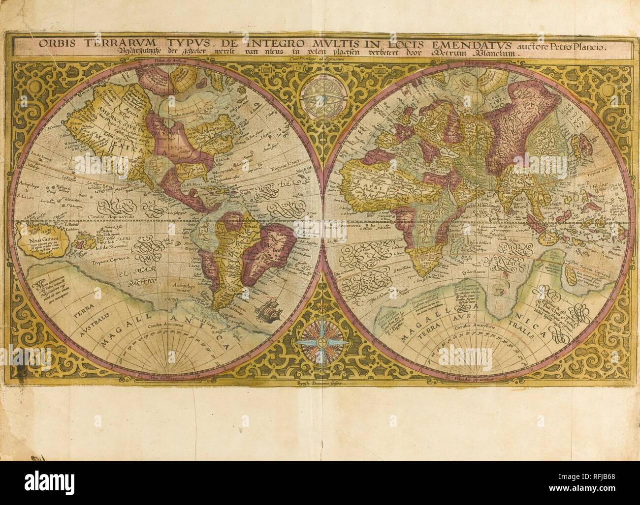 Plancius map hi-res stock photography and images - Alamy