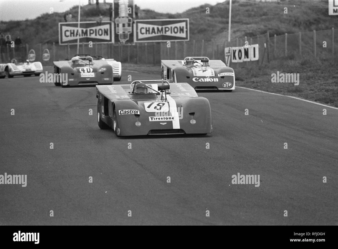Autoraces Trophy of the Dunes , Zandvoort, nr. 4A Liane Engeman kop ...