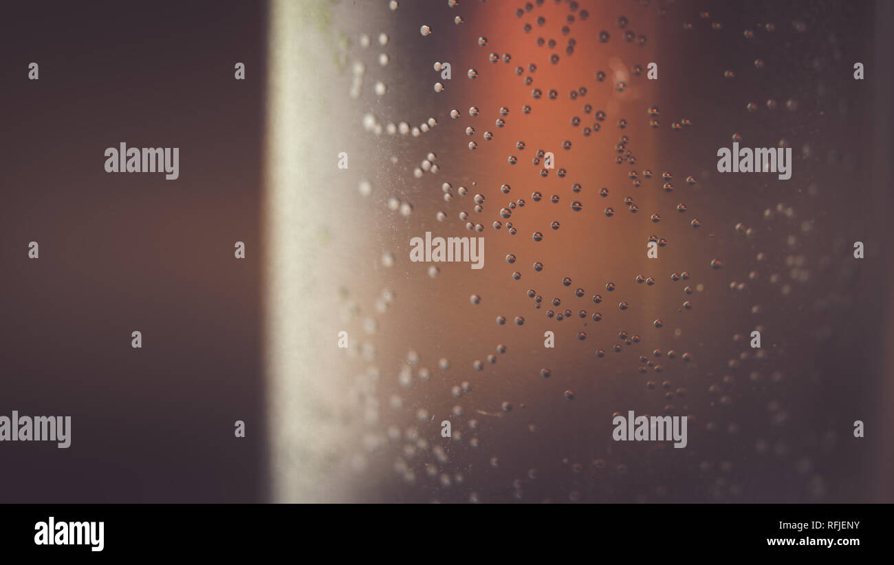 bubbles on glass closeup Stock Photo - Alamy