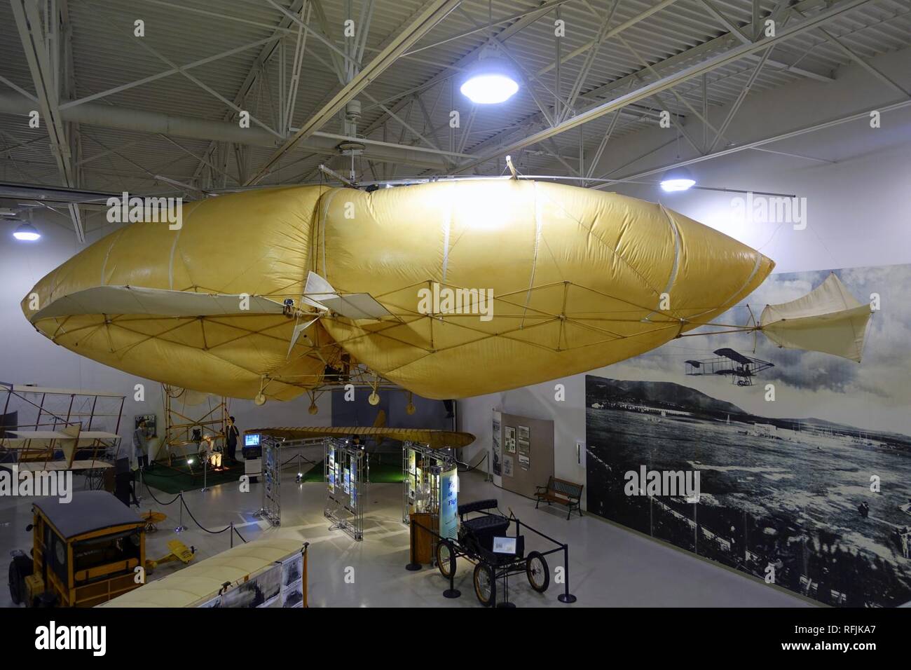 Avitor, replica of the world's first powered, unmanned airplane ...