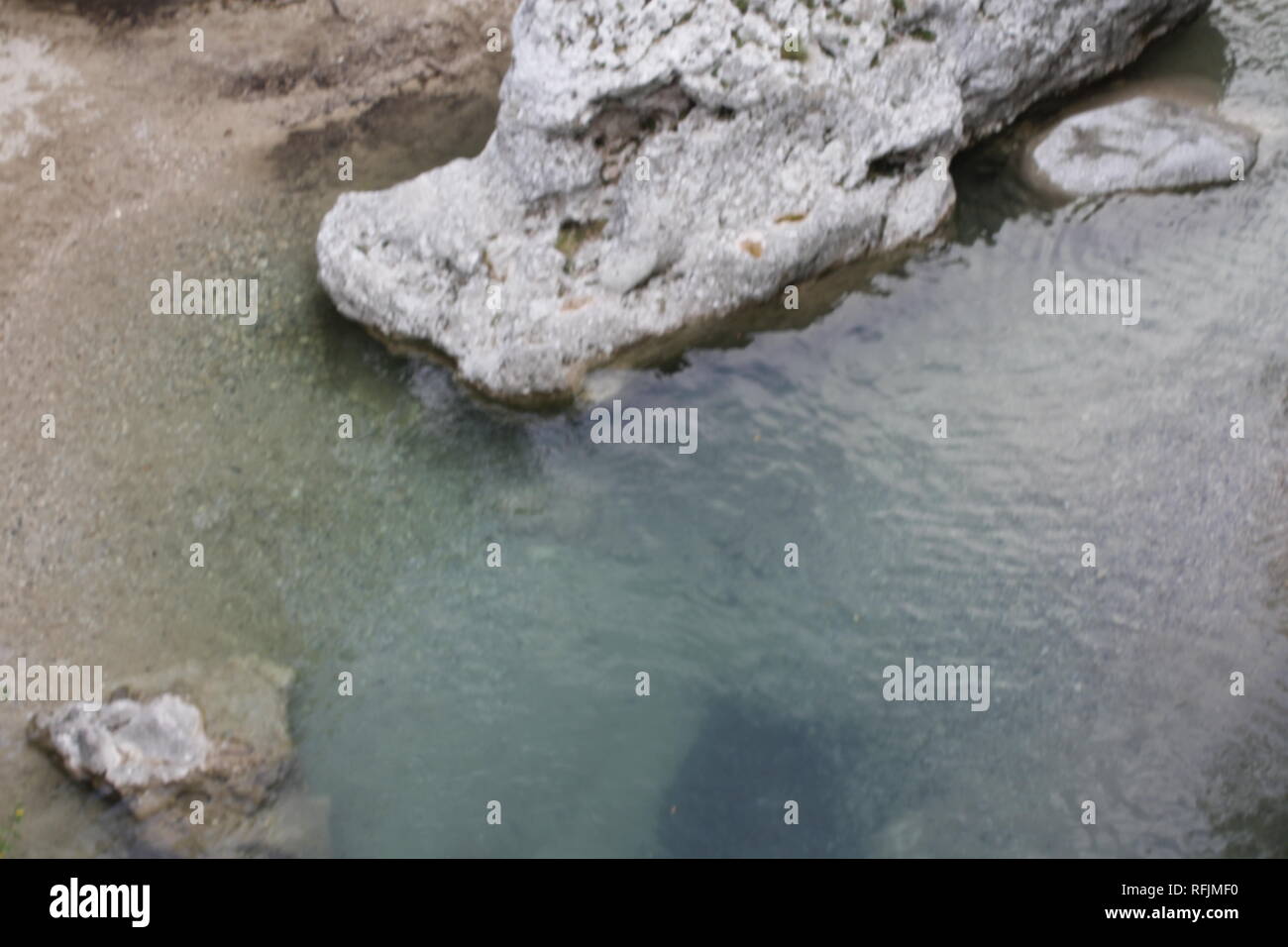 small river in the mountains, aerial view Stock Photo - Alamy