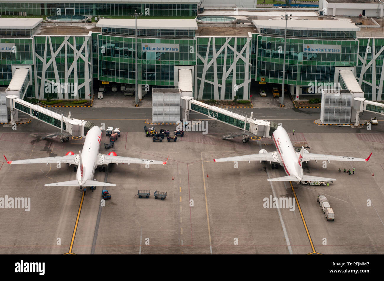 B737 series aircraft at Balikpapan airport (Indonesia Stock Photo - Alamy