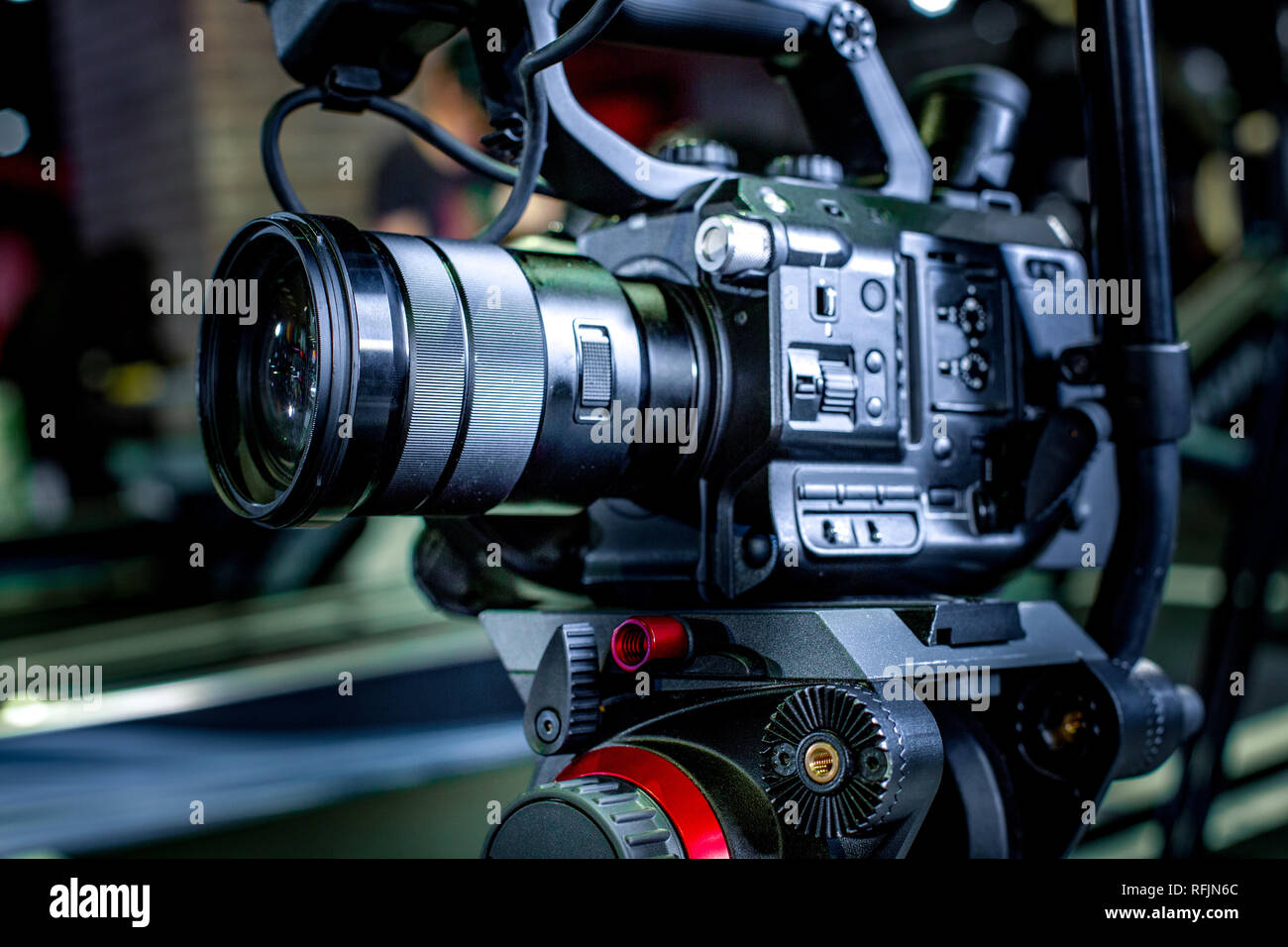 Tv cameras bright lights hi-res stock photography and images - Alamy