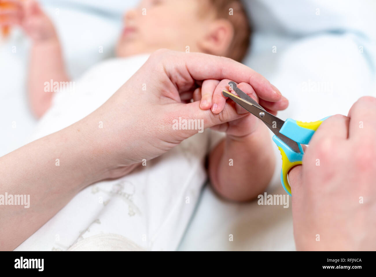 Child toe nail hi-res stock photography and images - Alamy