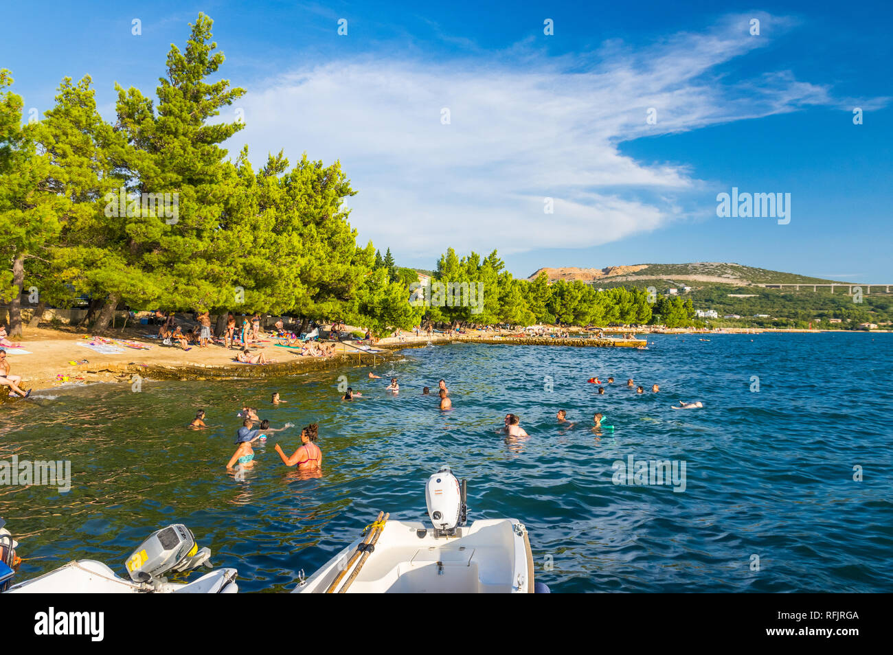 Rovanjska, under the mountain Velebit Stock Photo - Alamy