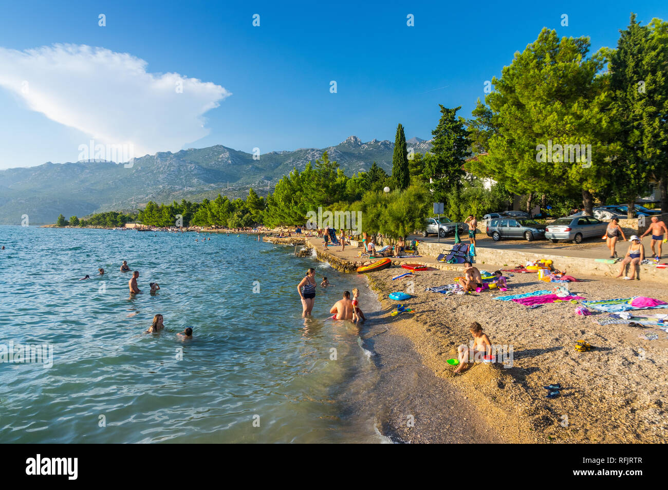 Rovanjska, under the mountain Velebit Stock Photo - Alamy