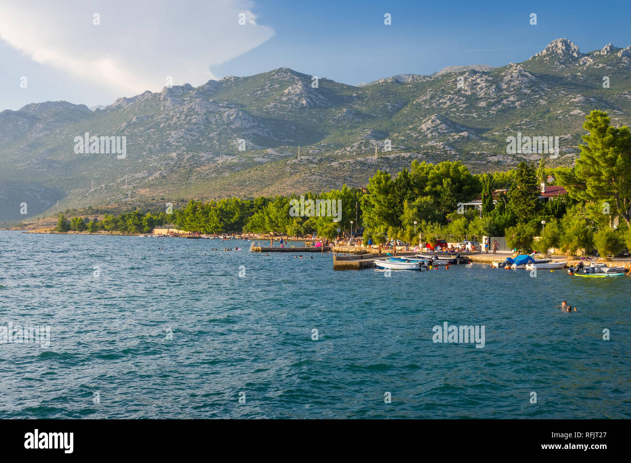 Rovanjska, under the mountain Velebit Stock Photo - Alamy